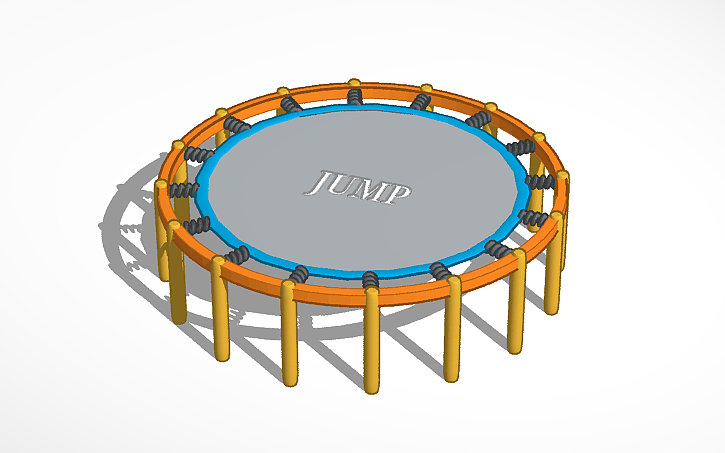3D design TRAMPOLINE - Tinkercad