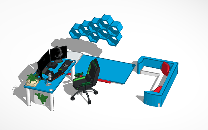 3D design Gaming room - Tinkercad