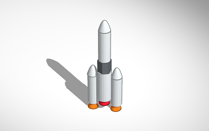 3D design Rocket - Tinkercad