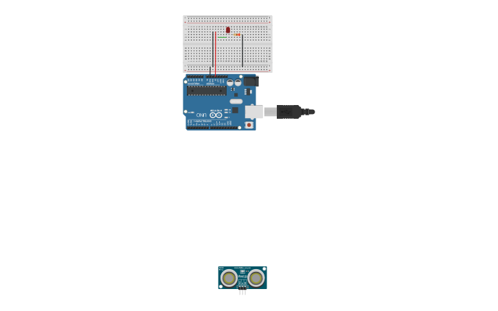 Circuit design distance between 2 objects - Tinkercad