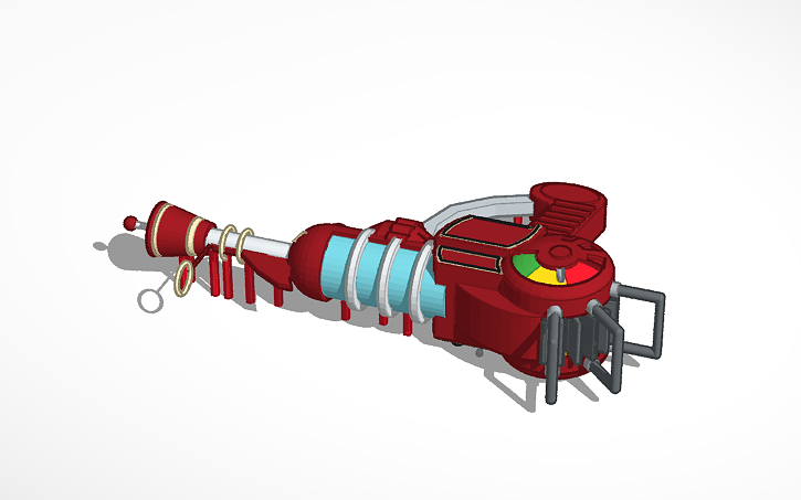 3D design Ray Gun prepped for 3dPrinting | Tinkercad