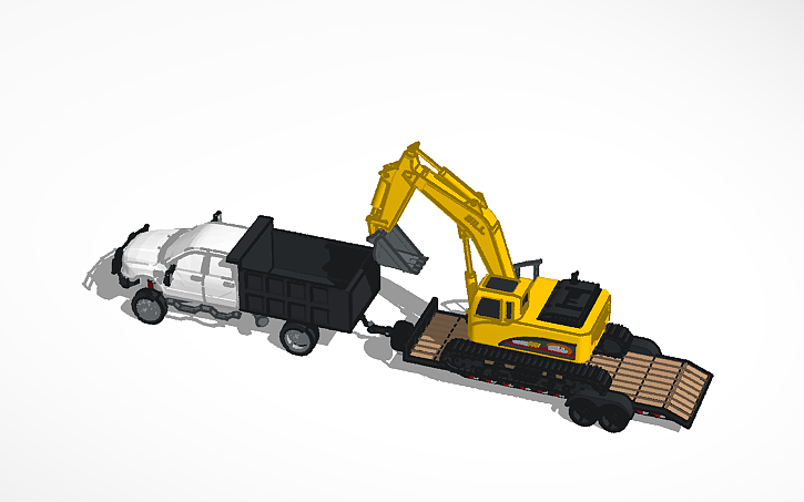 3D design Dump truck - Tinkercad