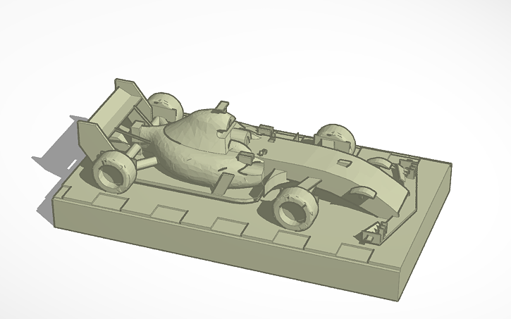 3D design Mercedes 2017 F1 car - Tinkercad