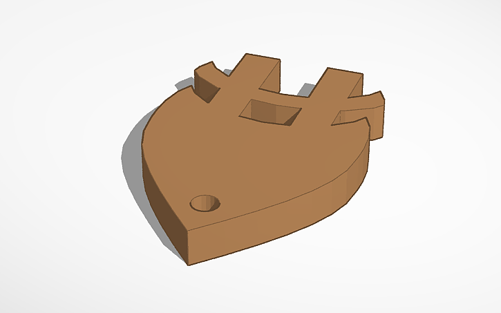 3D design XOR Gate Keychain - Tinkercad