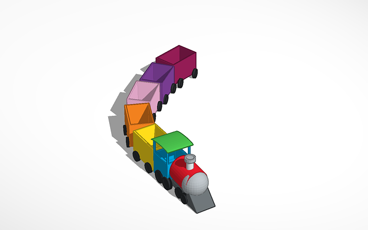 3D design 3D Train - Tinkercad