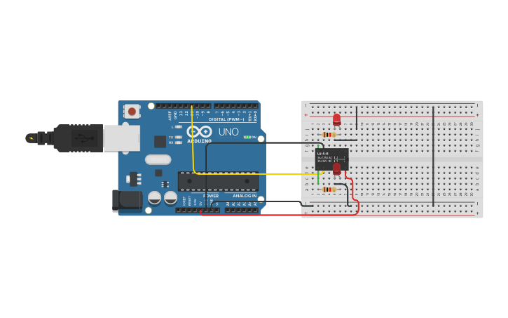 Circuit design LED controll using SPDT switch - Tinkercad
