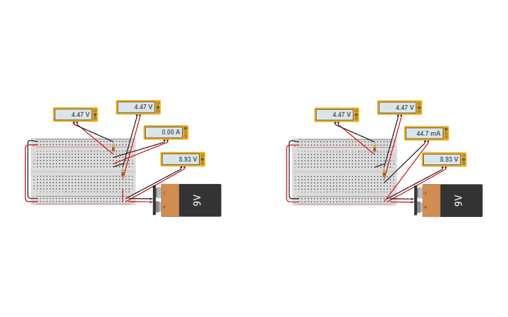 Circuit design EGR30 HW6 Q7: Multimeters - Tinkercad