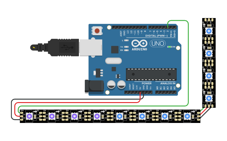 Circuit design LED | Tinkercad