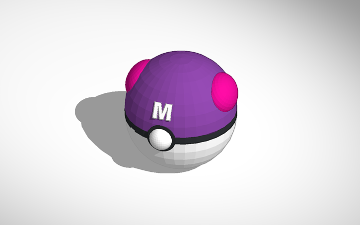 3D design master ball | Tinkercad