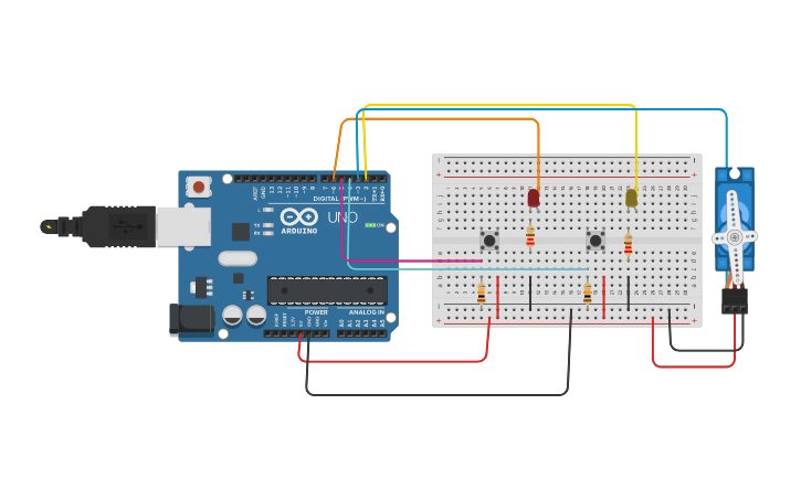 Circuit design Barrera - Tinkercad