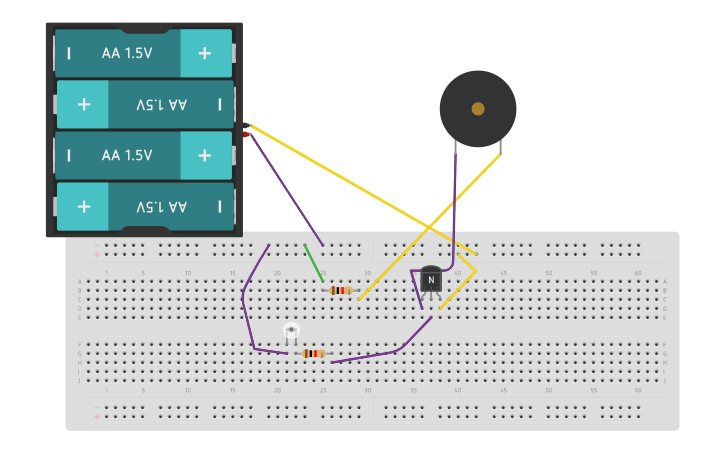 Circuit design CIRCUITO CON BOCINA - Tinkercad