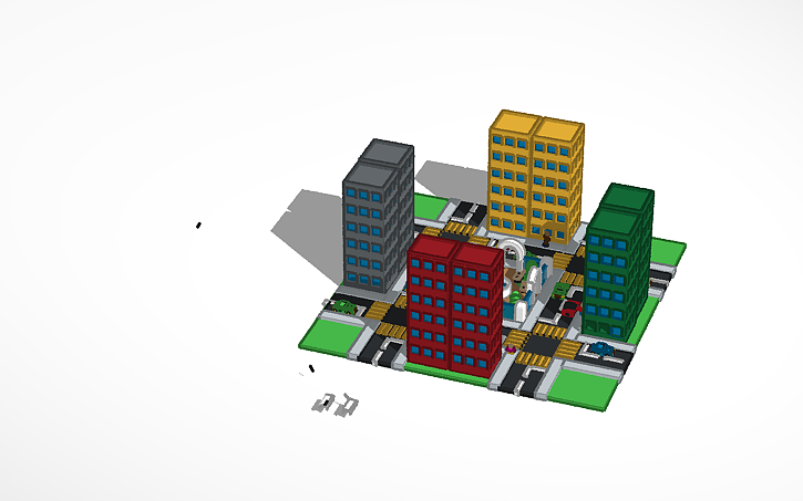 3D design City - Tinkercad