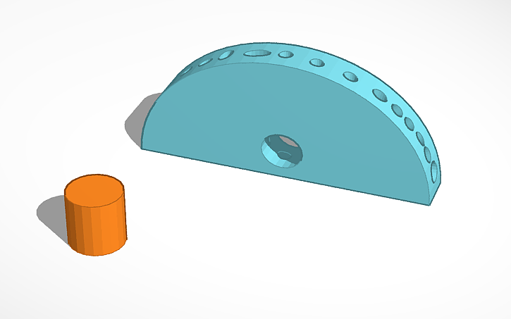 3D design turkey feather holder - Tinkercad