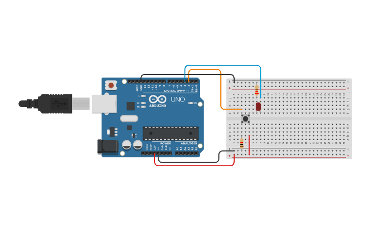Circuit Design Programando Un Pulsador Tinkercad