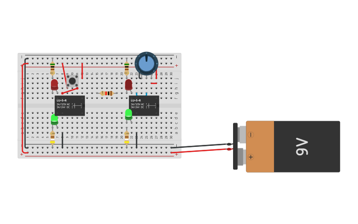 Circuit design Relay - Tinkercad