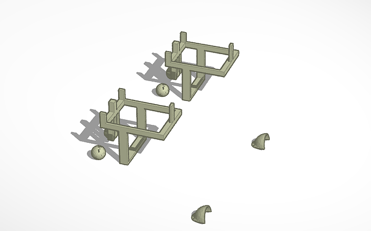 3D design Rock Afire Head Frames - Tinkercad