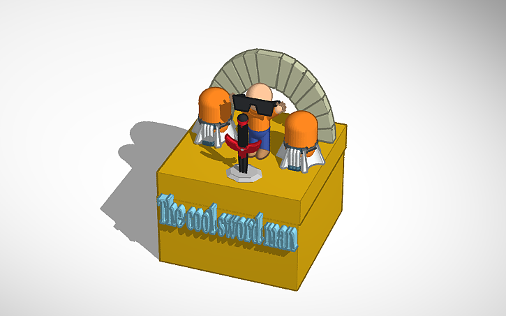 3D design funko pop - Tinkercad