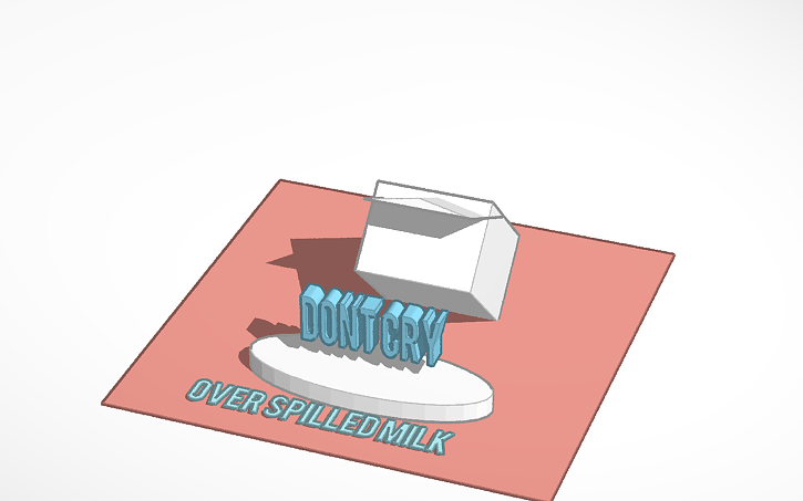 3D design spilled milk #ts milk | Tinkercad