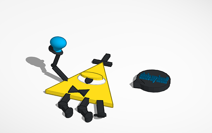 3D design bill cipher shanige hand - Tinkercad