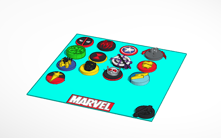 3D design Marvel Superheroes | Tinkercad