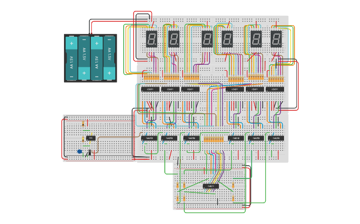 Circuit Design Digital Clock Tinkercad