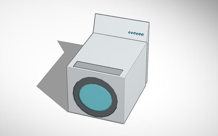 3D design Lavadora - Tinkercad