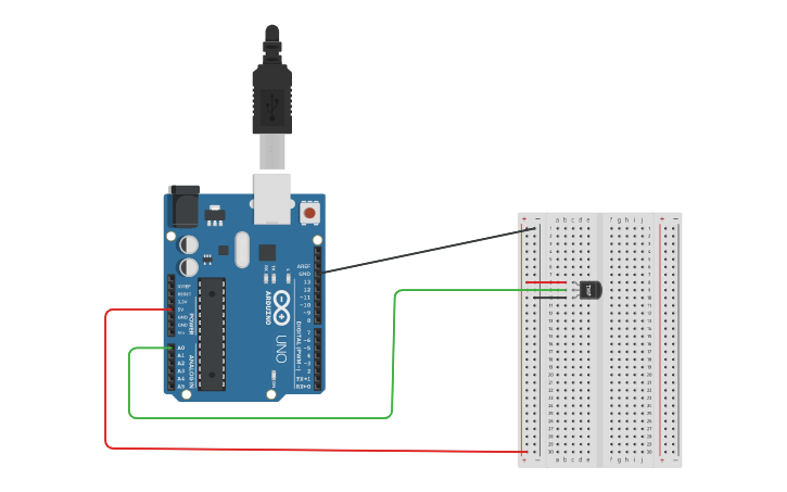 Circuit design Introdução ao monitor serial | Tinkercad