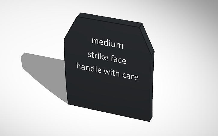 3D design COD armor plate - Tinkercad
