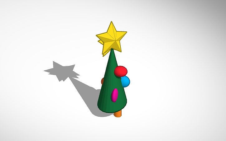 3D design christmas tree | Tinkercad