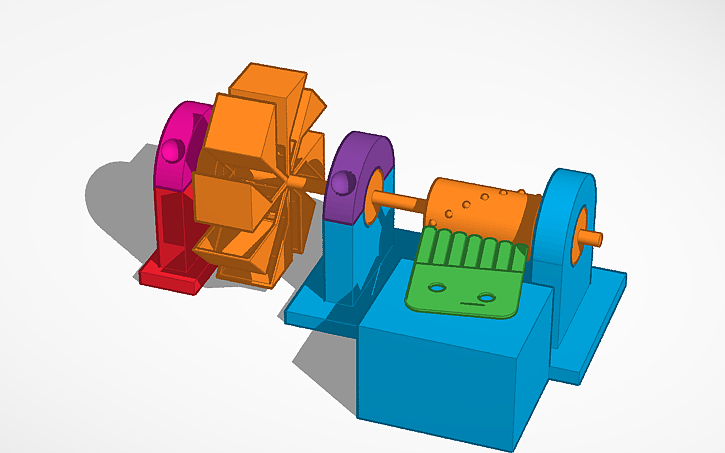 3D design Water Powered Music Box - Tinkercad