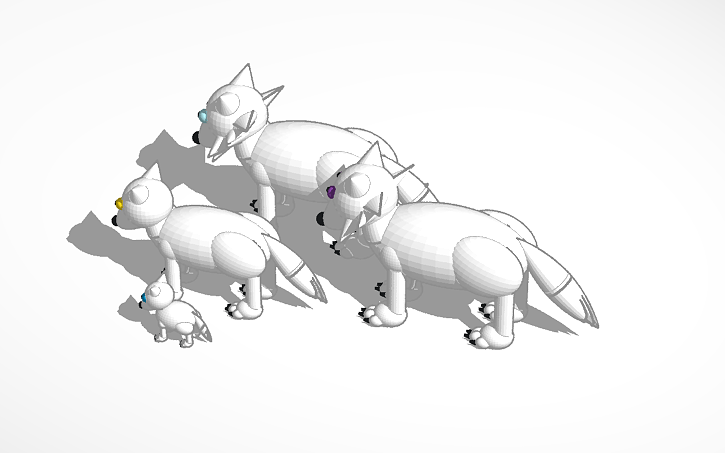 3D design Wolf - Tinkercad