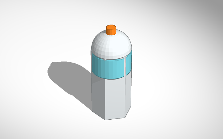 3D design bottle - Tinkercad