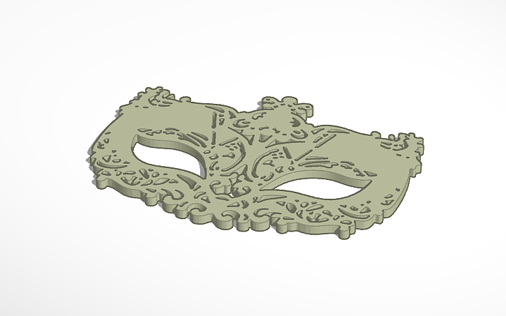 3D design Carnival Mask - Tinkercad