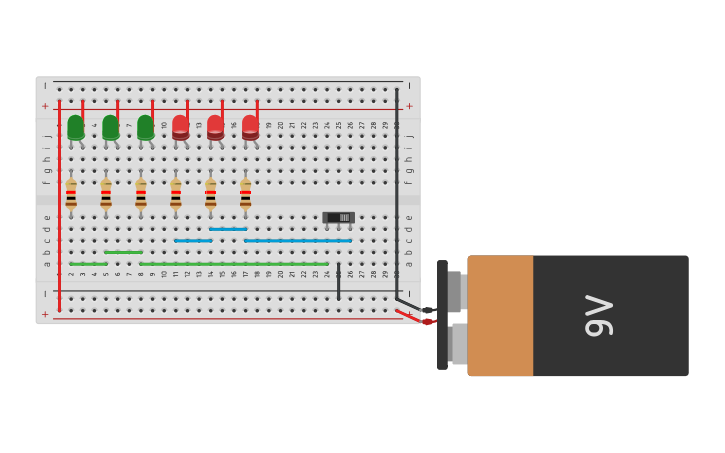 Circuit design PRACTICA INTERRUPTOR VILLA | Tinkercad