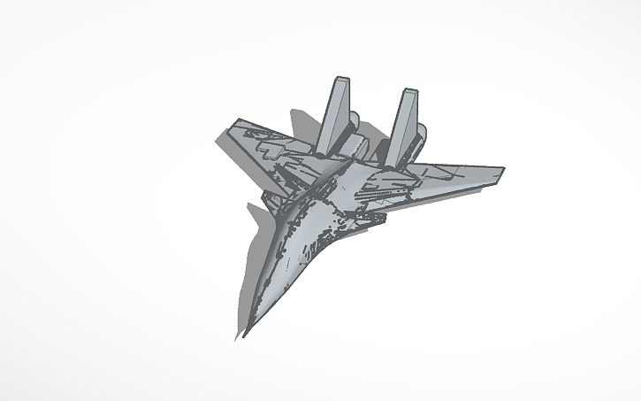 3D design MiG-27 - Tinkercad