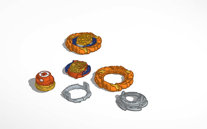 3D design Magma Ifrit DB working - Tinkercad