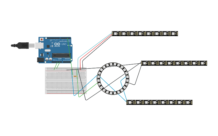 Circuit Design Neopixel Tinkercad