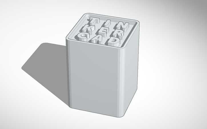 3D design tinkercad stamp - Tinkercad