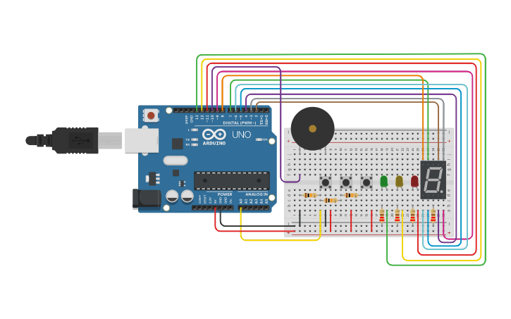 Circuit design Atividade 04 Nov - Display 7 Seg - Erasmo. - Tinkercad