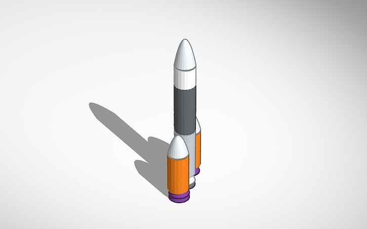 3D design GSLV MARK 3 - Tinkercad