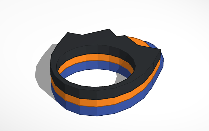 3D design Rings stacking sunset | Tinkercad