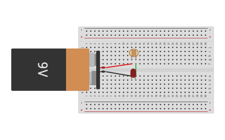 Circuit design Photocell Lab | Tinkercad