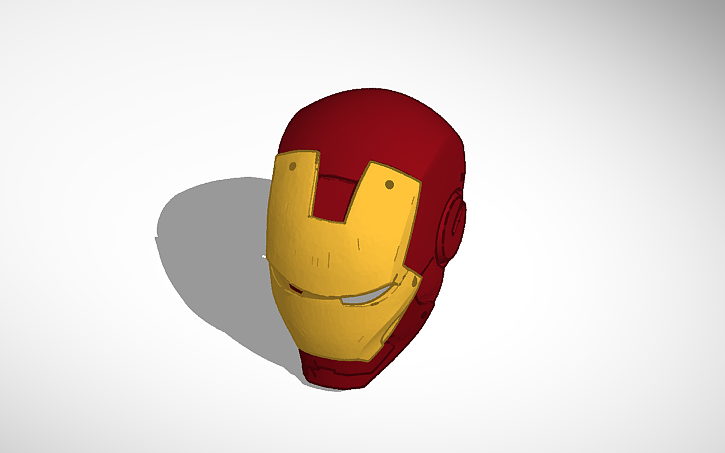 3D design iron man - Tinkercad