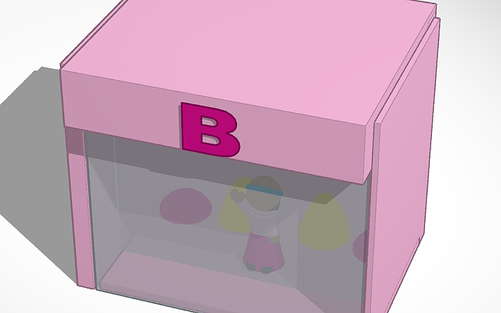 3D design barbie boxed up | Tinkercad