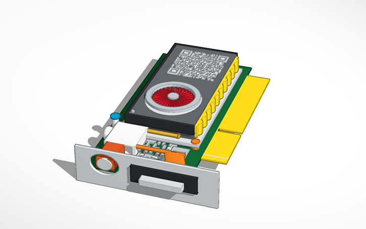 3D design graphics card - Tinkercad