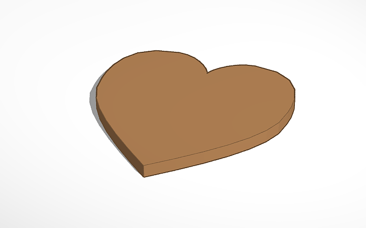 3D design coeur - Tinkercad