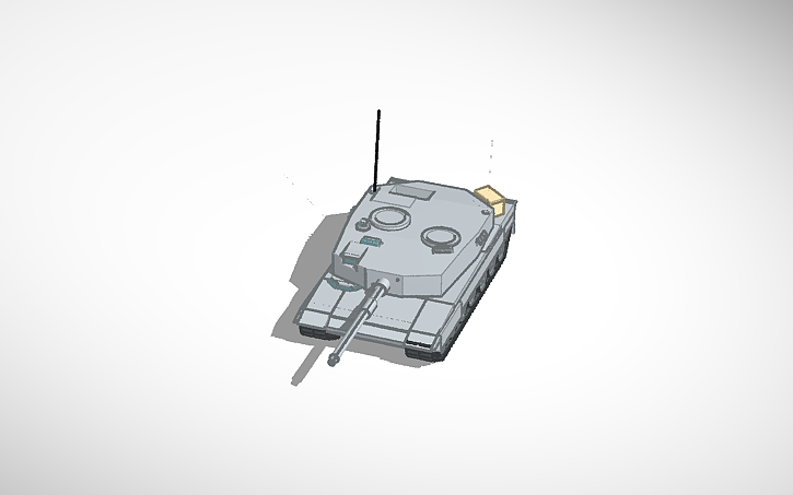 3D design Leopard 2A4/ Updated turret - Tinkercad