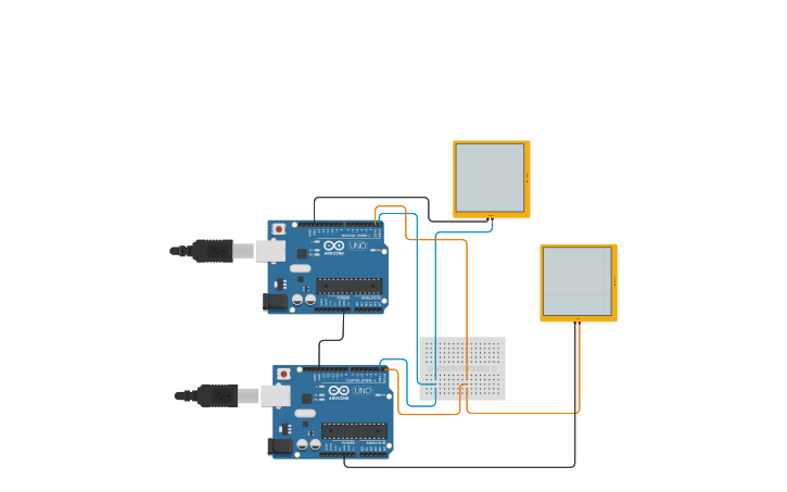 Circuit Design Copy Of Serial Communication With Arduinos Tinkercad