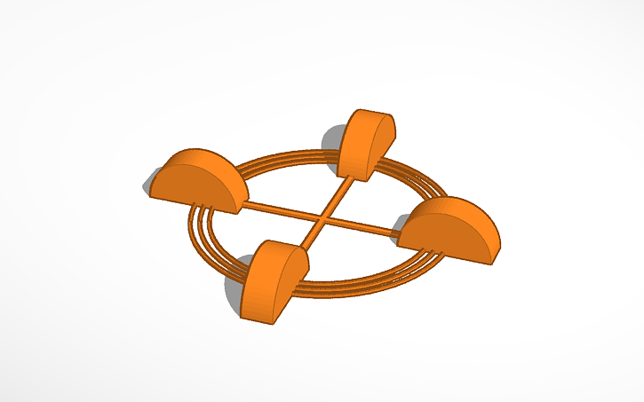 3D design yoga ball stand - Tinkercad