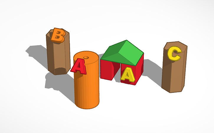 3D design ABC | Tinkercad